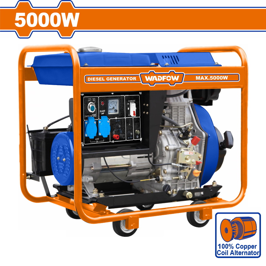 WADFOW Diesel generator 5.000W / 230V (WDG1A50) - Wadfow