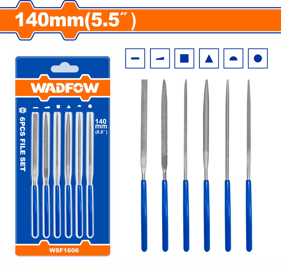 WADFOW 6 Pcs file set (WSF1606) - Wadfow